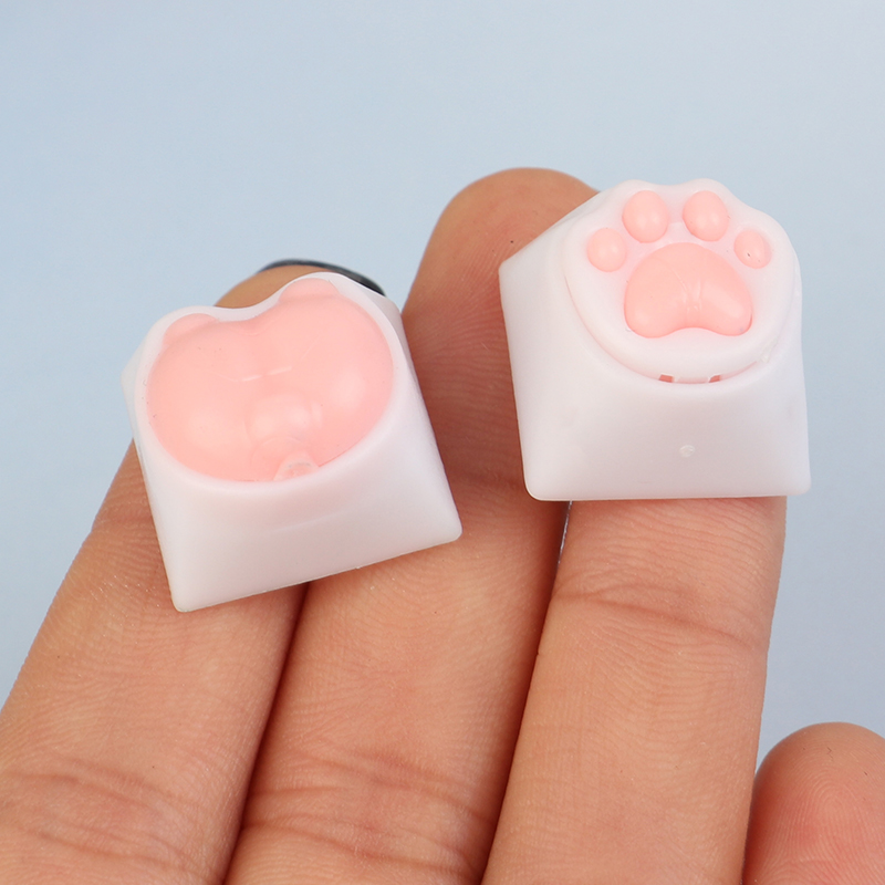 Cute Cat Paw Keycaps For Mechanical Keyboard Cherry MX Switch DIY ...