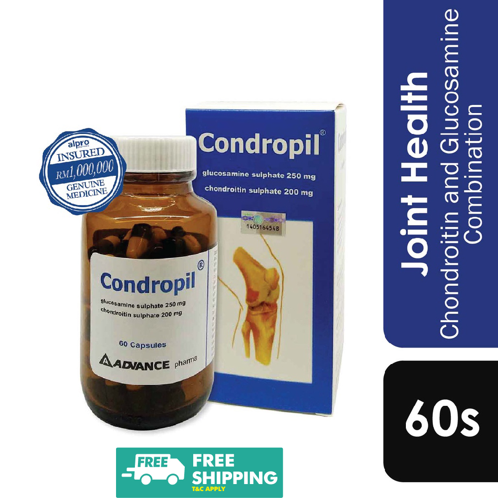 Alpro Pharmacy Condropil 60s (glucosamine 250mg & chondroitin 200mg ...