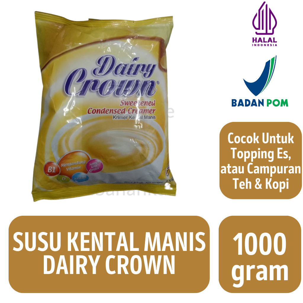 Dairy Crown Susu Kental Manis [1Kg] | Lazada Indonesia