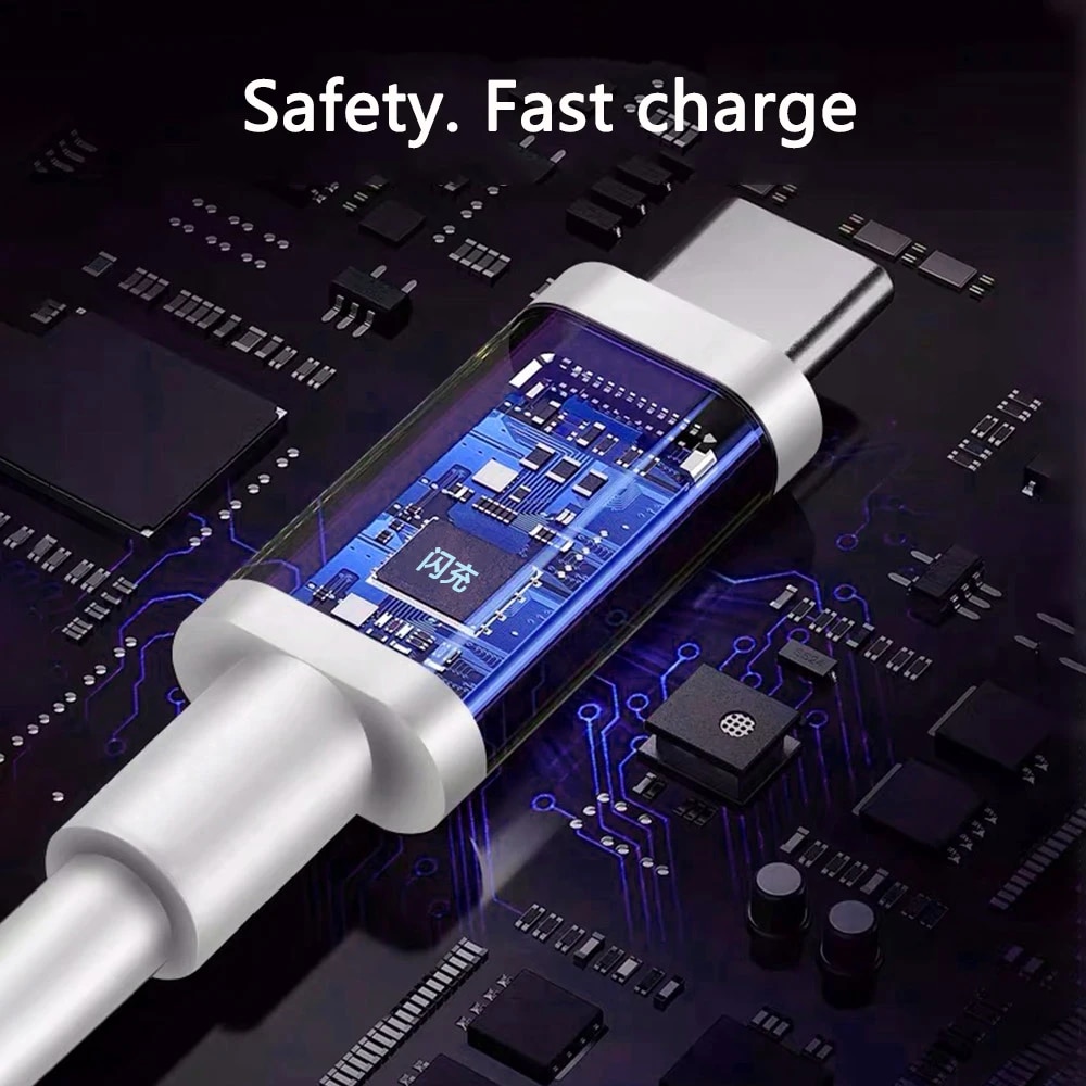 120W Charger Cable USB Type C 6A For Xiaomi Civi 11T Pro Redmi Note 11 ...