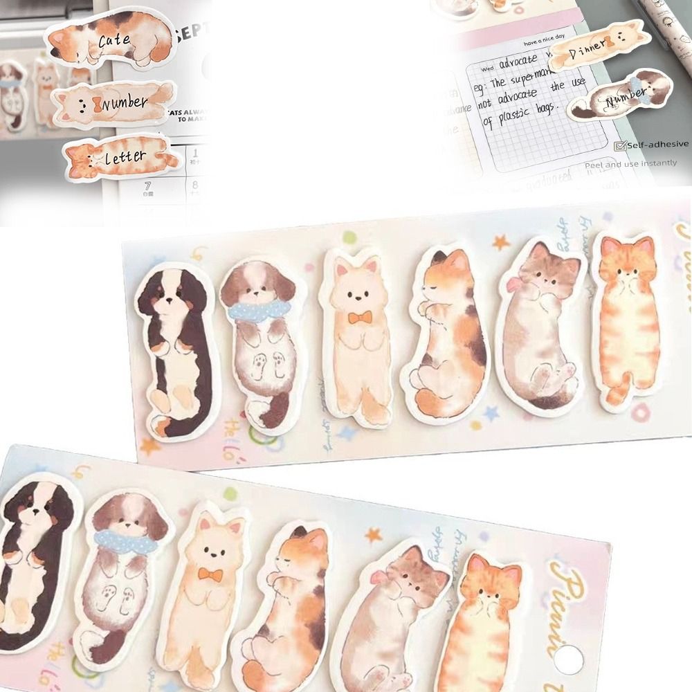 New Cartoon Animal Sticky Notes Note Mark Planner Organization Page ...