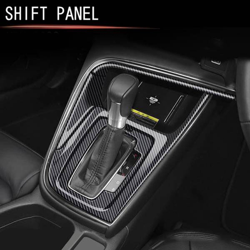 Car Carbon Fiber Central Gear Panel Control Panel Decal Interior ...
