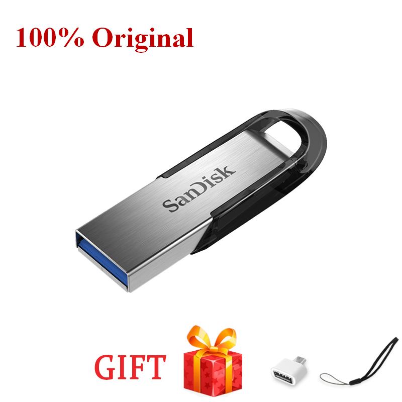 Sandisk USB 3.0 pendrive Original CZ73 Ultra Flair 32GB PEN DRIVE 64GB ...