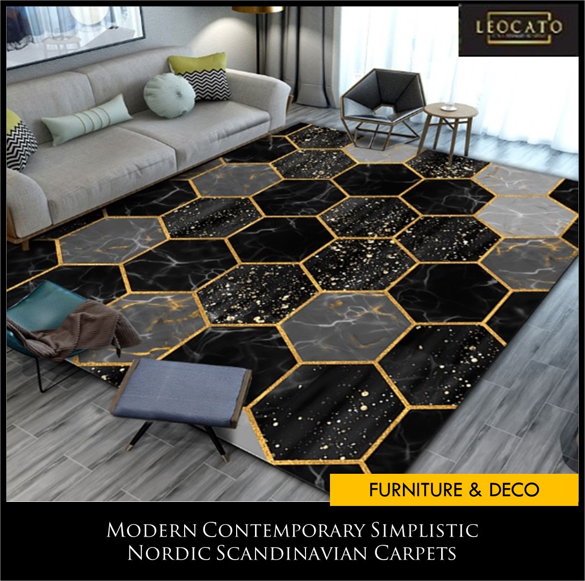 Modern Nordic Carpet With 2 Different Sizes And Multiply Designs ...