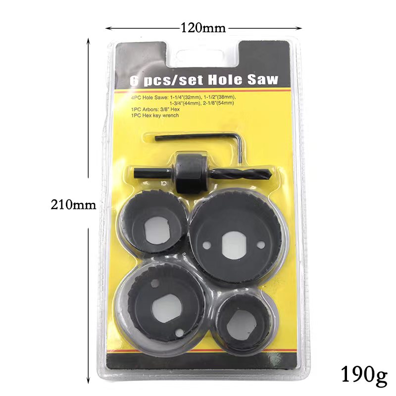 wood hole saw set drill bit carbon steel 19-127mm hole cutter set for ...
