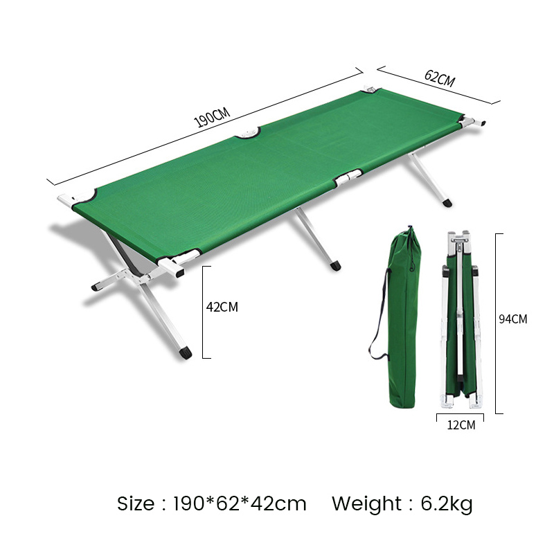 JDEX Portable Camping Bed Cot With Bag Camouflage Military Army Katil ...