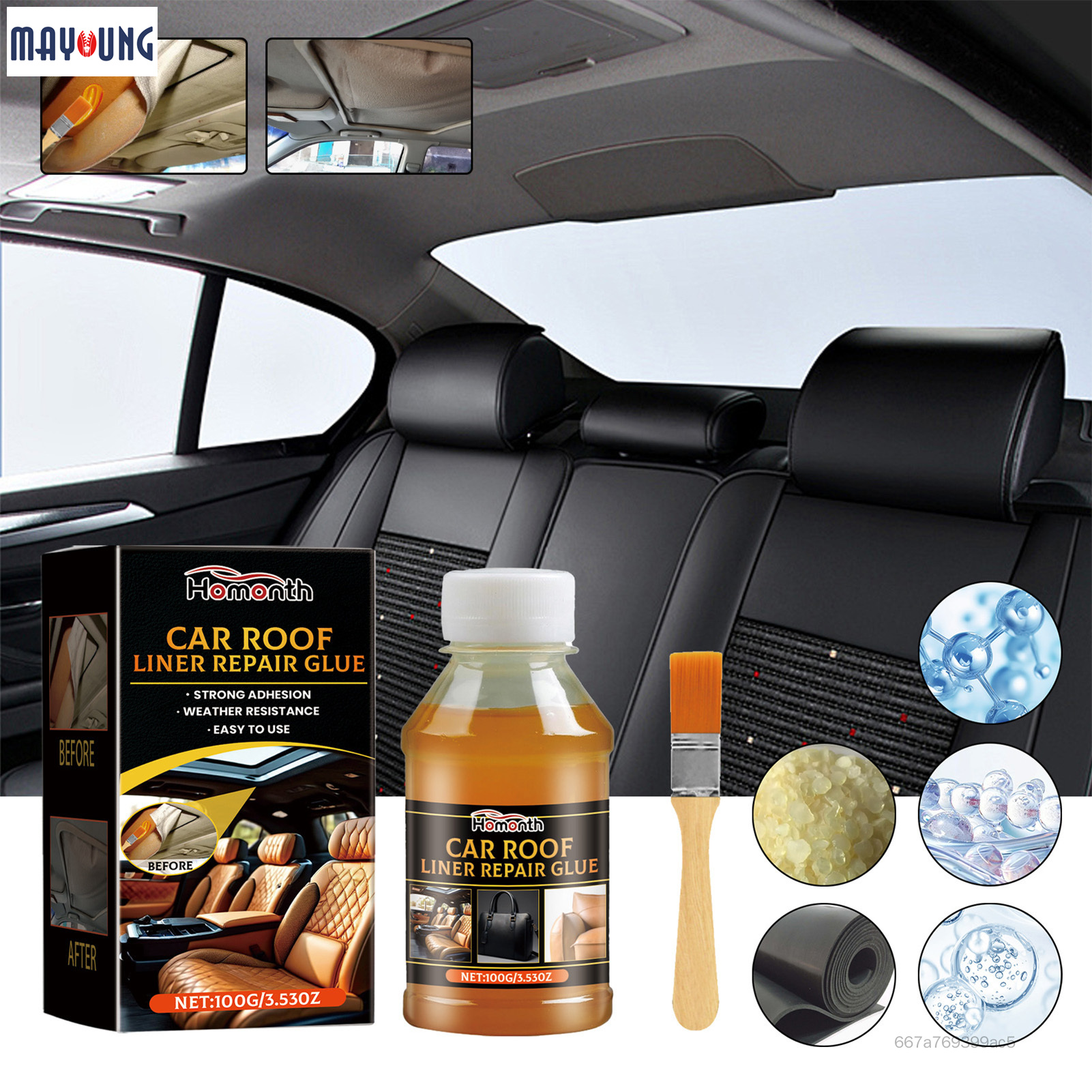 กาวงานช่างบุหลังคารถยนต์ Mayoung กาวแห้งเร็วเทคโนโลยีการเชื่อมขั้นสูง ...