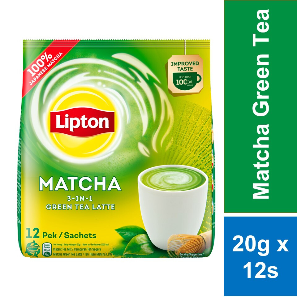 LIPTON Milk Tea Latte Matcha 21g x 12 Sachets | Lazada