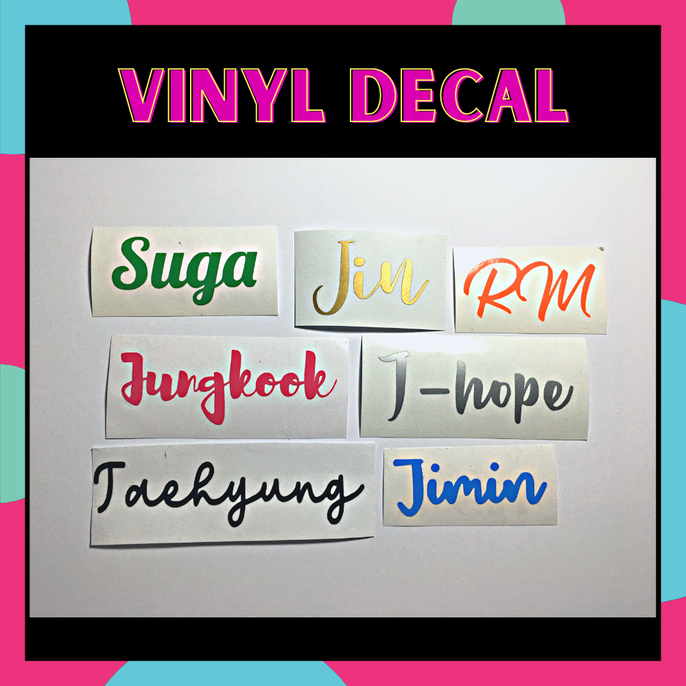 Personalized Name Sticker DECAL | Lazada PH