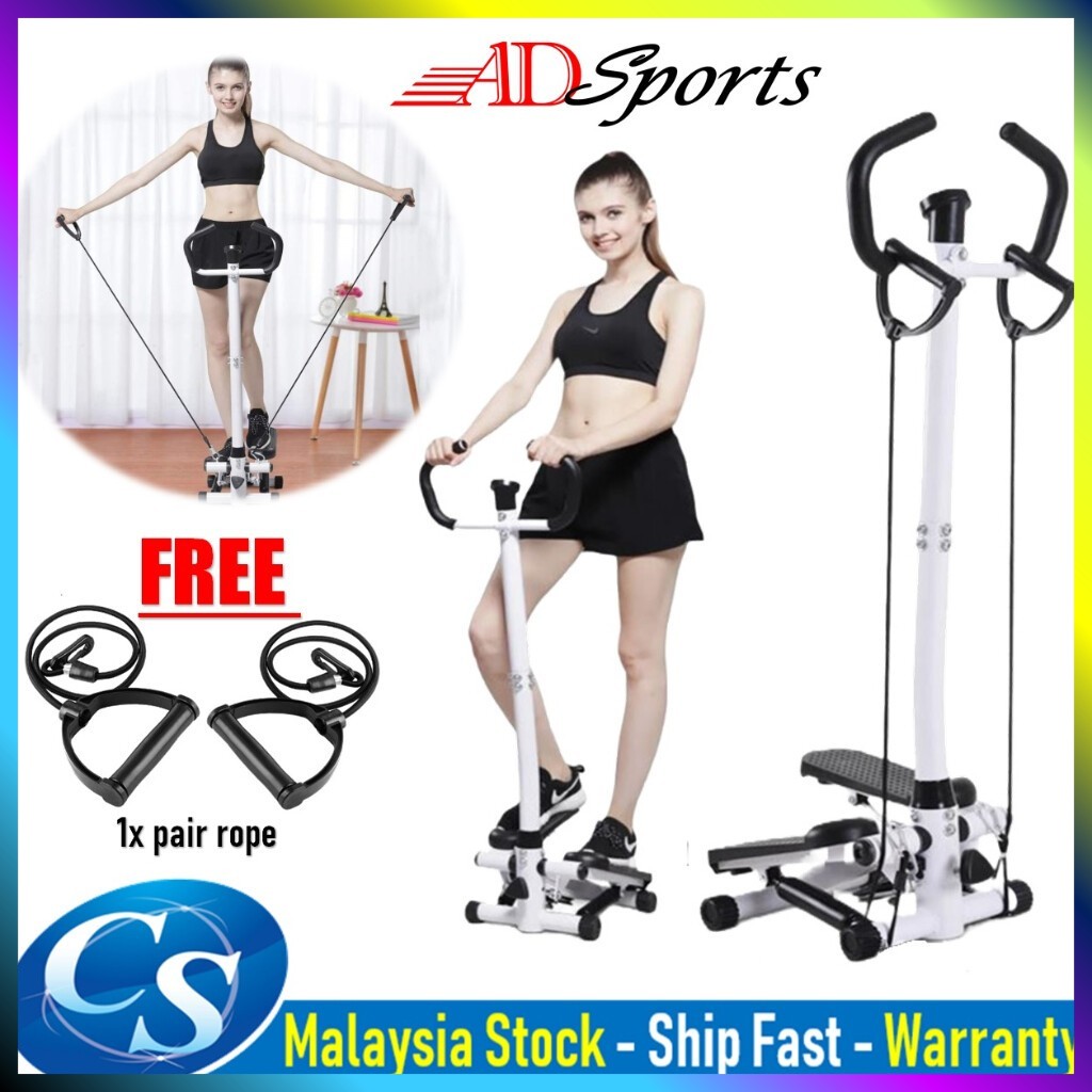 Upgrade Stepper Workout Machine With Handlebar and Multi-Function LCD Computer Display Stepper ...
