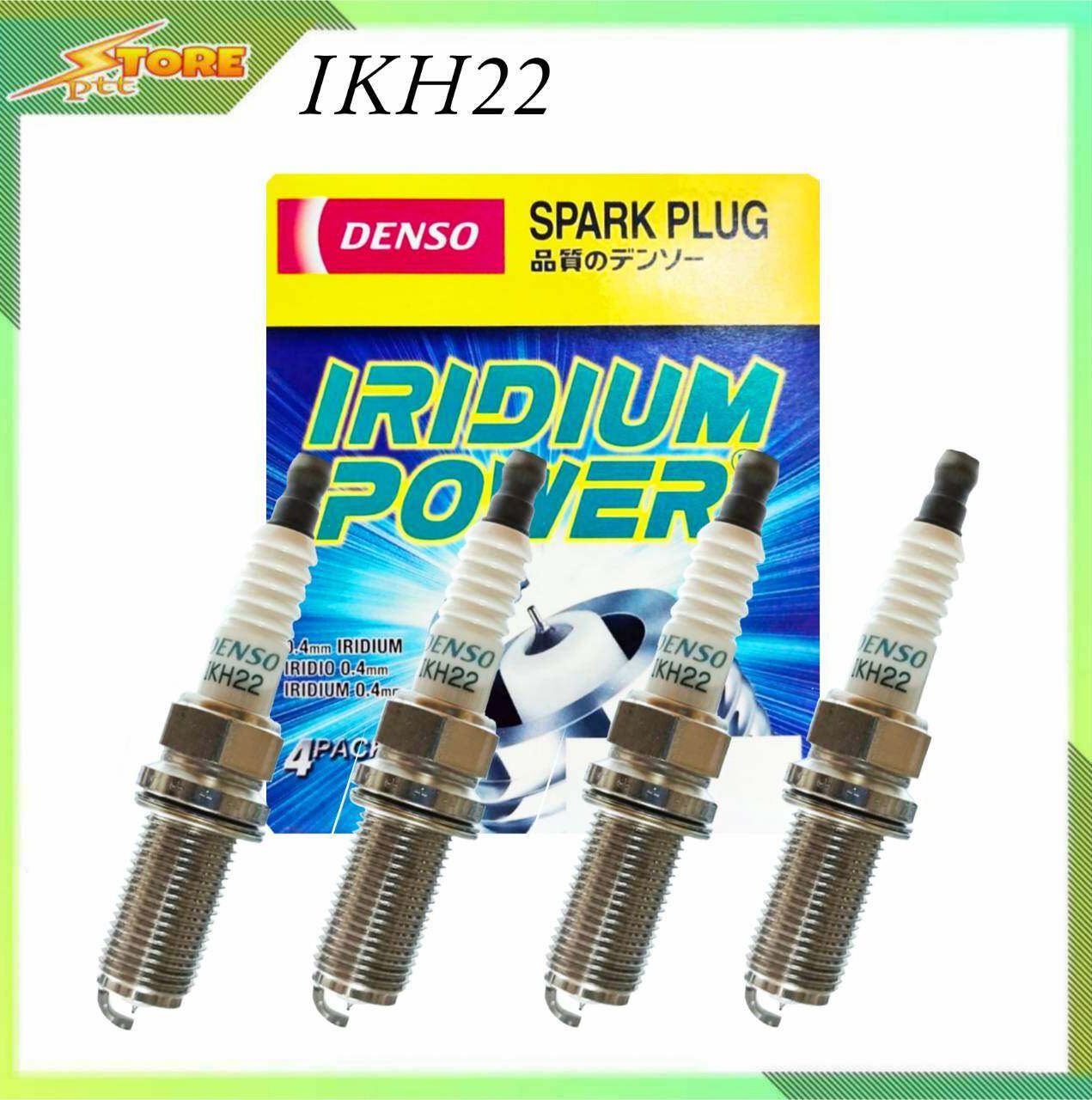 หัวเทียน DENSO IKH22 NGK IRIDIUM (1ชุด4หัว) อิริเดียม เดนโซ่ (สินค้าแท้ ...