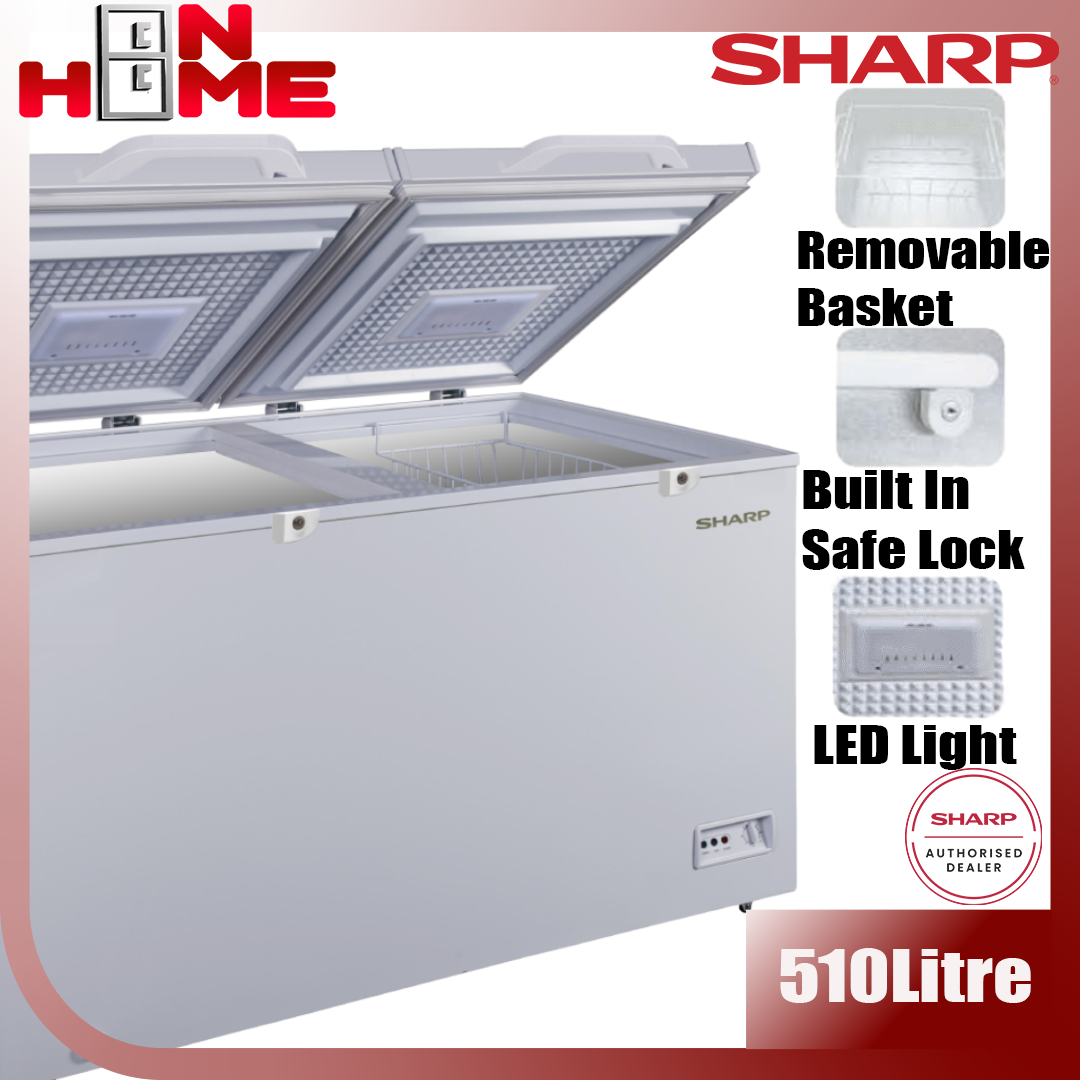 Sharp 110/160/220/310/510L Chest Freezer with Temperature Control ...