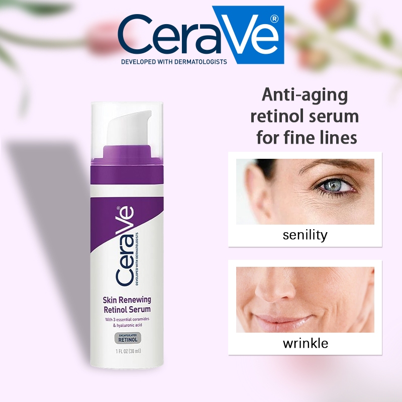 CeraVe Skin Renewing Retinol Serum Smoothing Fine Lines Skin ...