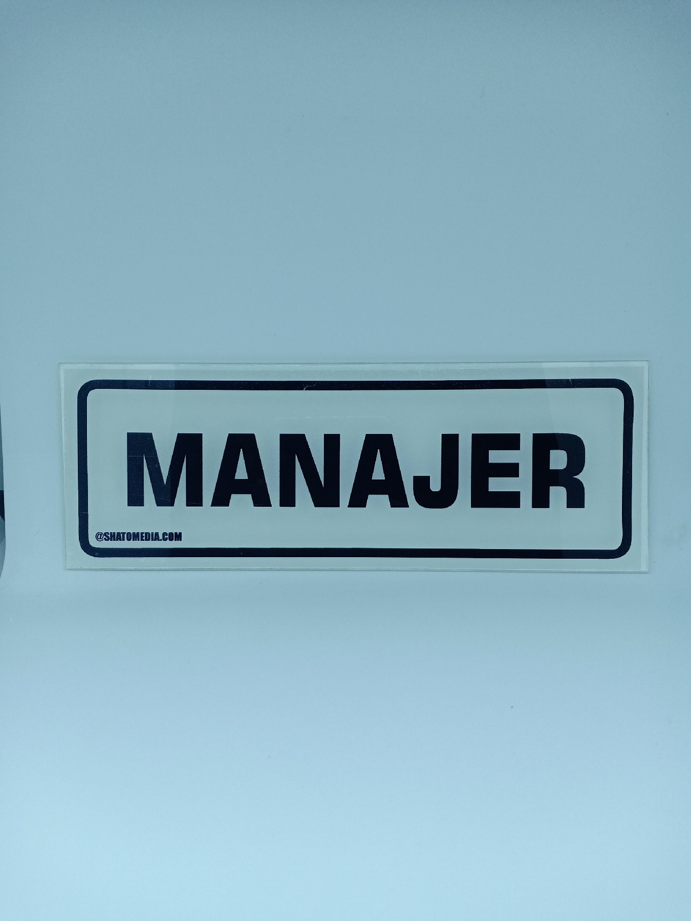 Papan Nama Sign Board Acrilik Manajer | Lazada Indonesia