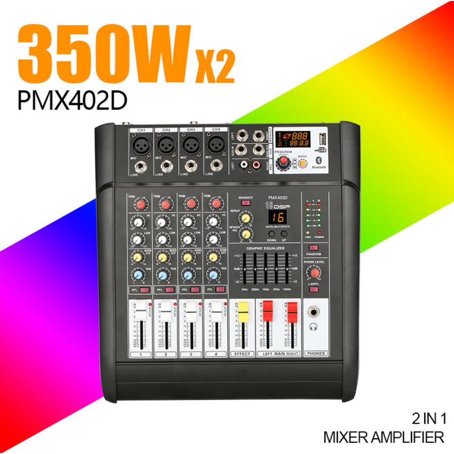 Mixer Model PMX402D-USB 4-channel mixer built-in amplifier with ...