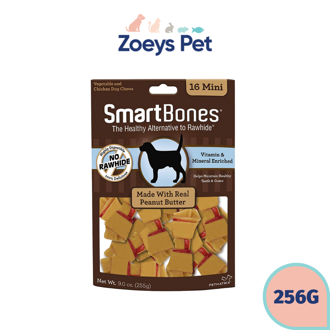 Smartbones Mini 16 Sticks Dog Treat 256g (Sweet Potato/Chicken/ Peanut ...