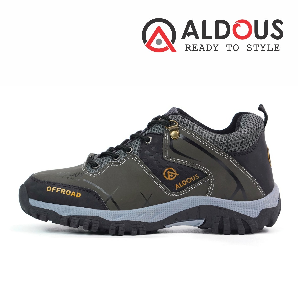 Sepatu Hiking Pria Original Aldous A05 Sepatu Gunung Adventure | Lazada ...