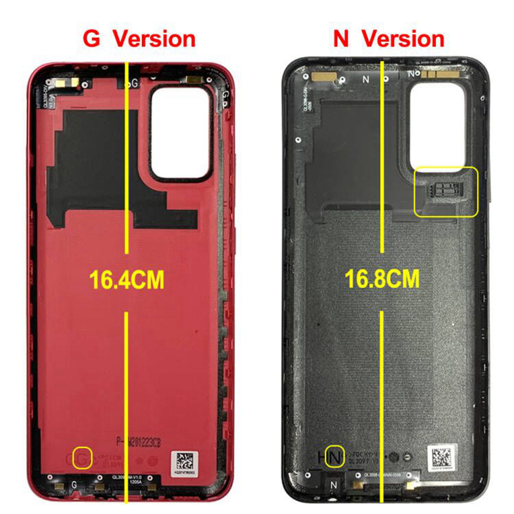 6.5"For Samsung Galaxy M02S Battery Cover Back Panel Housing European ...