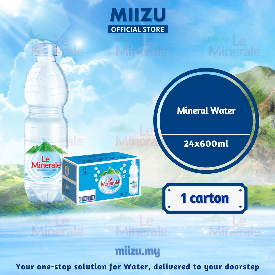 LE MINERALE Natural Mineral Water 24X600ML | Lazada