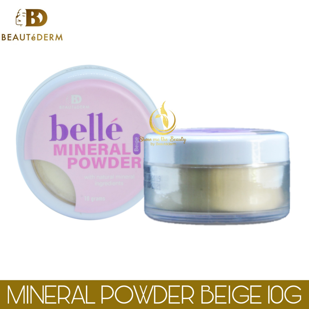 HOT SUA53 Beautederm Belle Mineral Powder 10g BEIGE OCTOBER 2023 EXPIRY ...