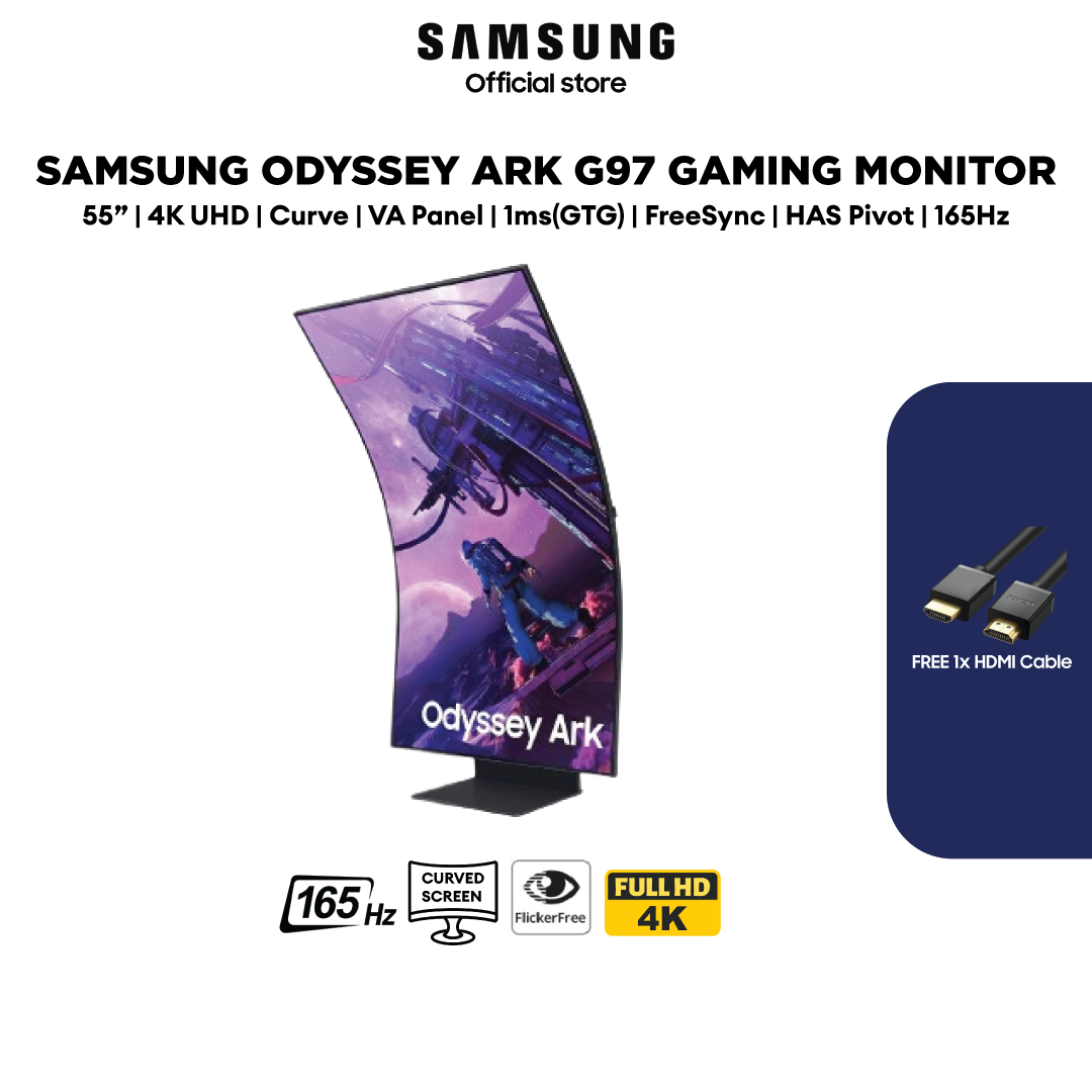 Samsung Odyssey Ark G97 Curve 55" UHD Gaming Monitor (LS55BG970NEXXS ...