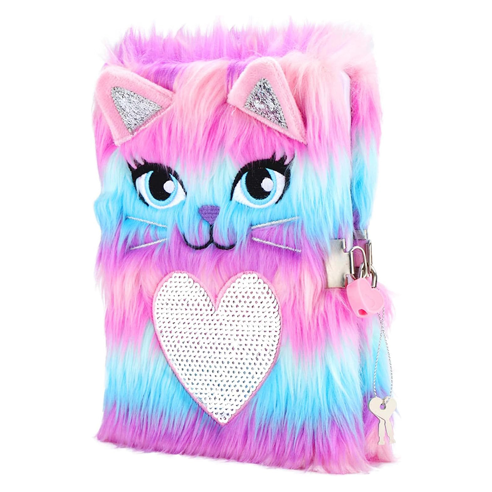 【GlowBound】Diary for Girls with Lock and Keys, Cute Lion Plush Diary ...