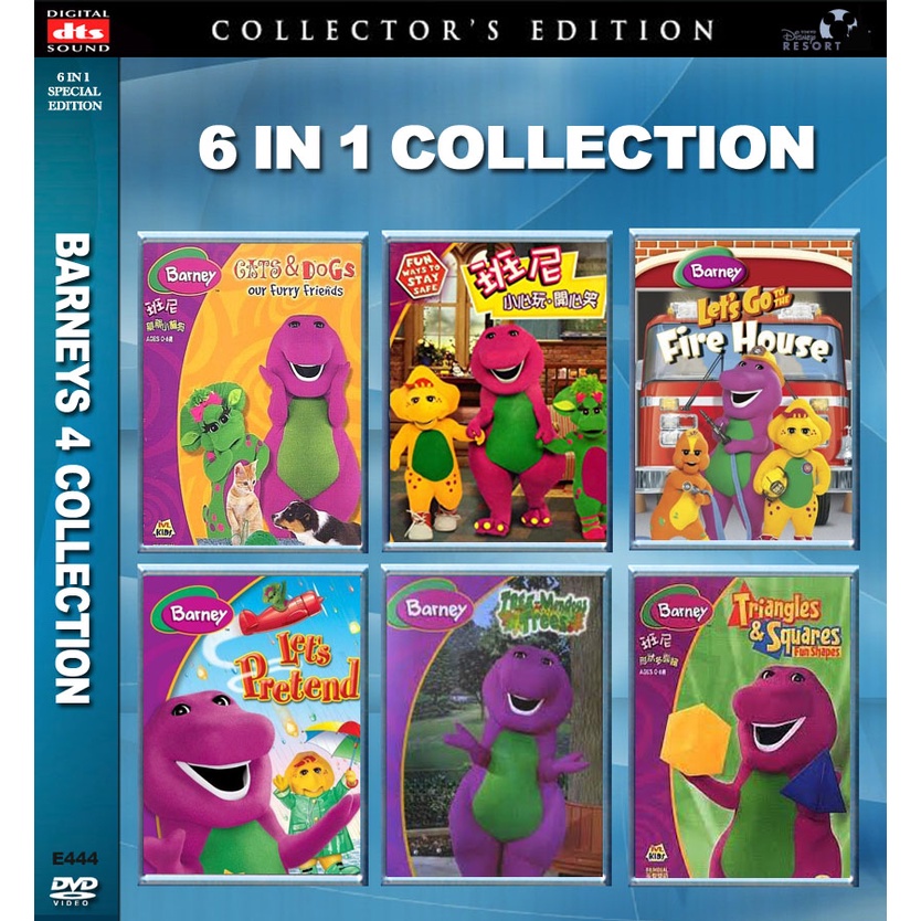 DVD English Barney's 6 In 1 Collection 4 -E444 | Lazada
