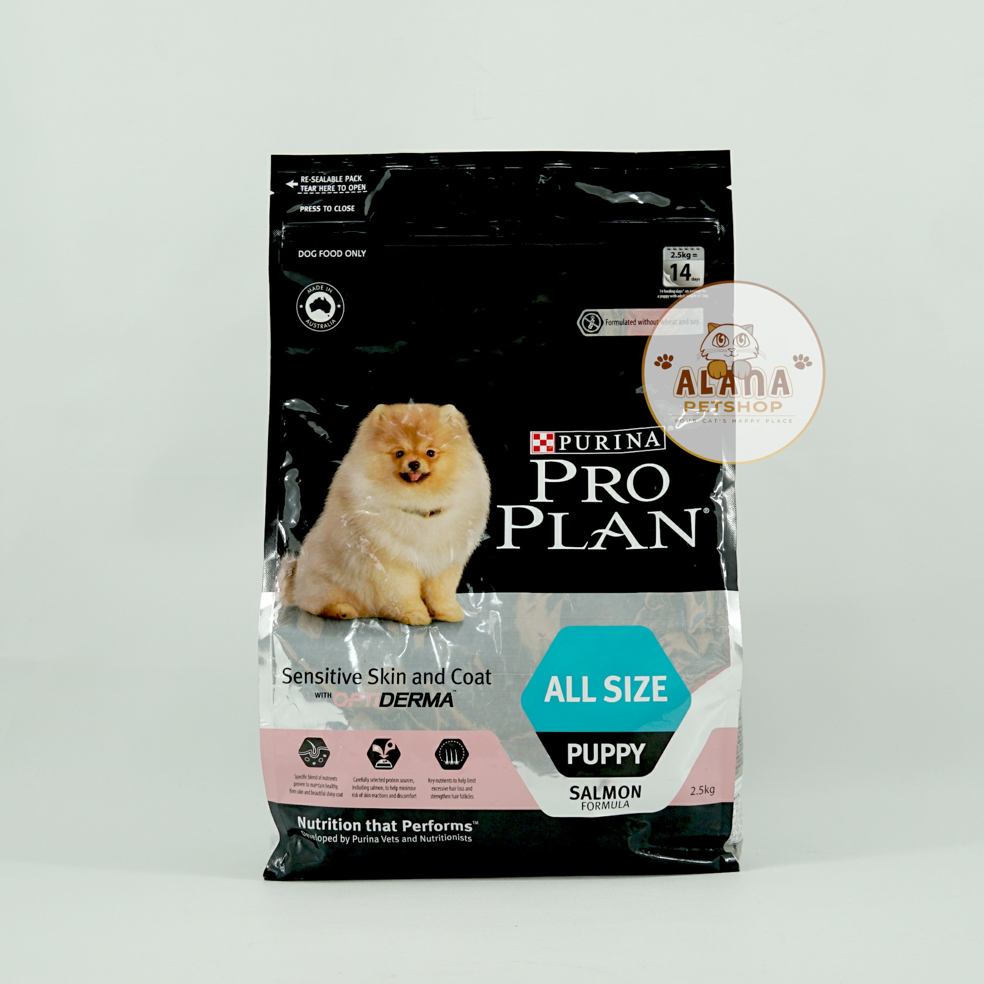 PRO PLAN Dog Puppy Sensitive Skin & Coat All Size Salmon 2,5kg | Lazada Indonesia