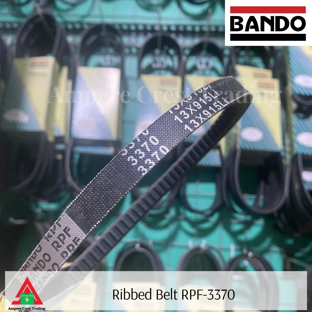 Bando Belt RPF-3370 Nissan Urvan 2.7L TD27 Diesel (RPF3370, A36, A-36, 21-17925-23, 13x915 ...