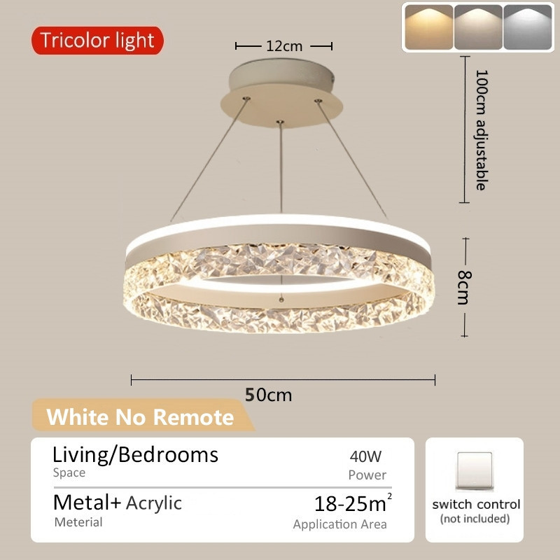 Chandelier Ceiling Light Tri Color for Living Room Center Lights ...