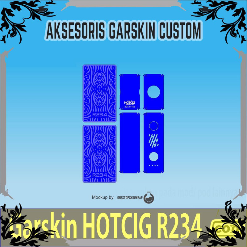 Terlaris Garskin Hotcig R234 Blue R234 Bisa Custom dan Bayar CasesHP ...