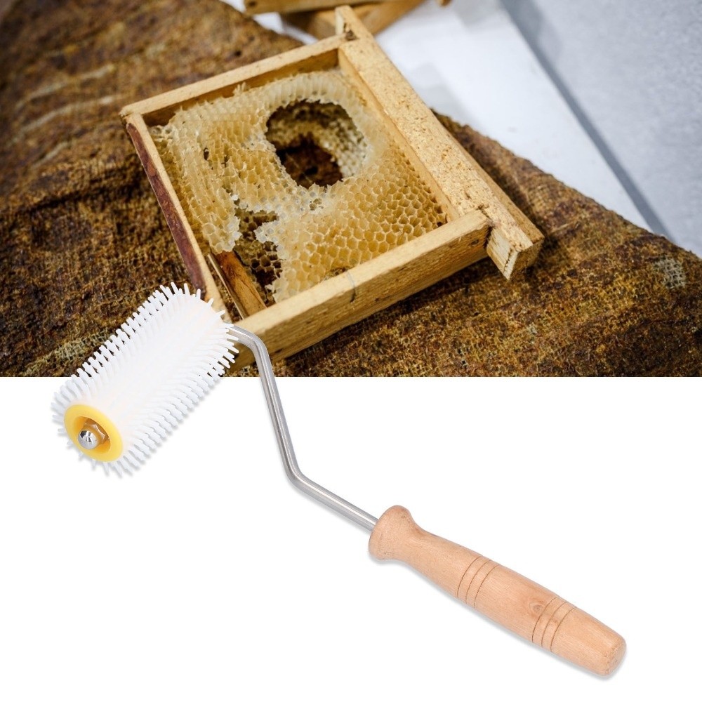 Easy to Clean Plastic Honey Uncapping Roller Wood Durable Beehive ...