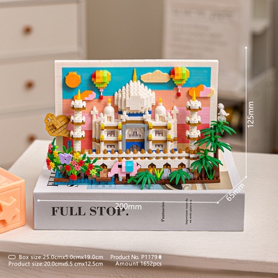 MEKANSM Dekorasi Mainan Tiga Dimensi Blok Kastil Mini Block Mikro ...