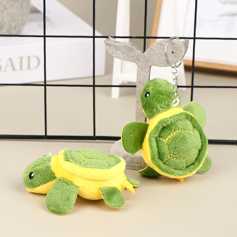 1Pc 10CM Cute Turtle Doll Stuffed Doll Cartoon Soft Plush Toy Keychain ...