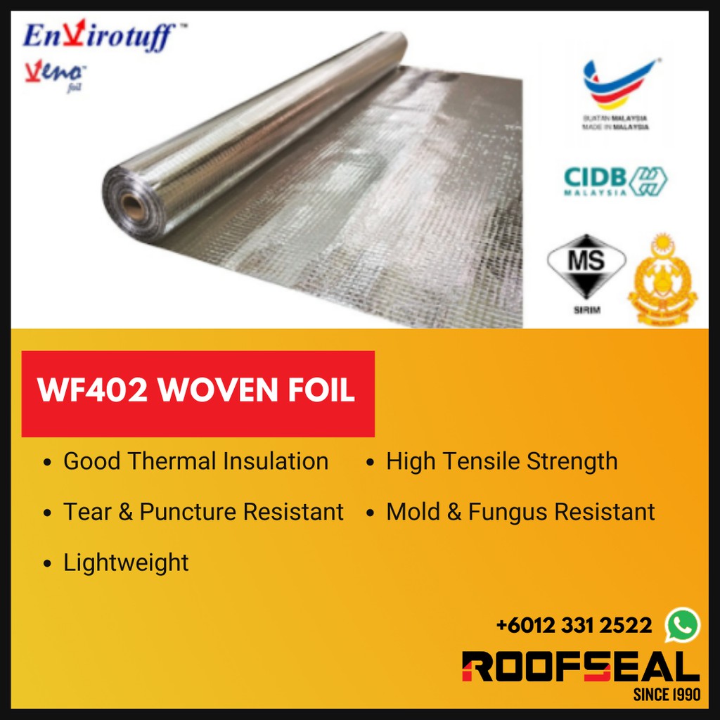 WF402 Woven Foil | Aluminium Foil | Reflective Roof Insulation ...