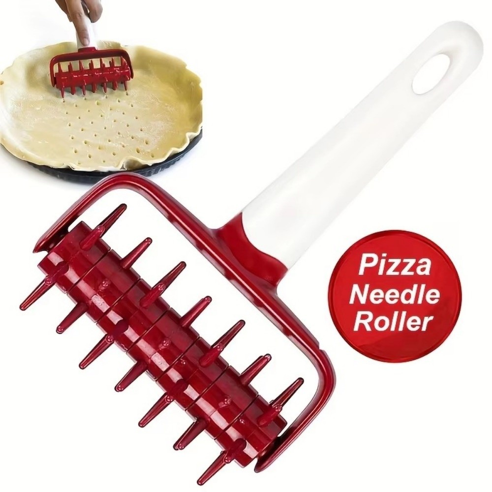 Kitchen Gadgets Plastic Pizza Roller Pin Hangable Handle Rolling Pin ...