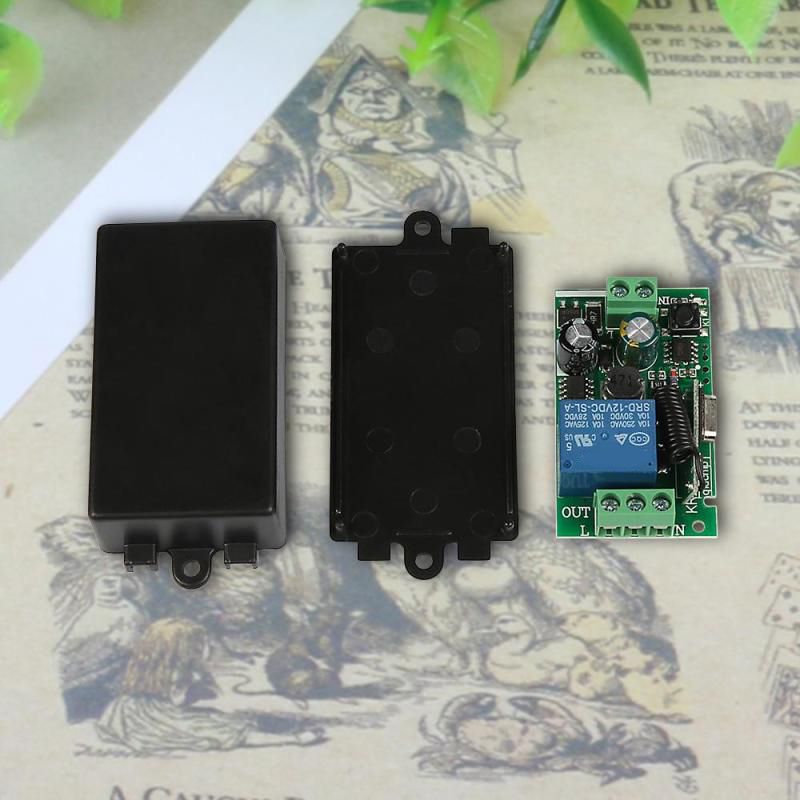 Universal 433 MHz AC 220V 1 Channel Remote Control Switch Mini Wireless ...