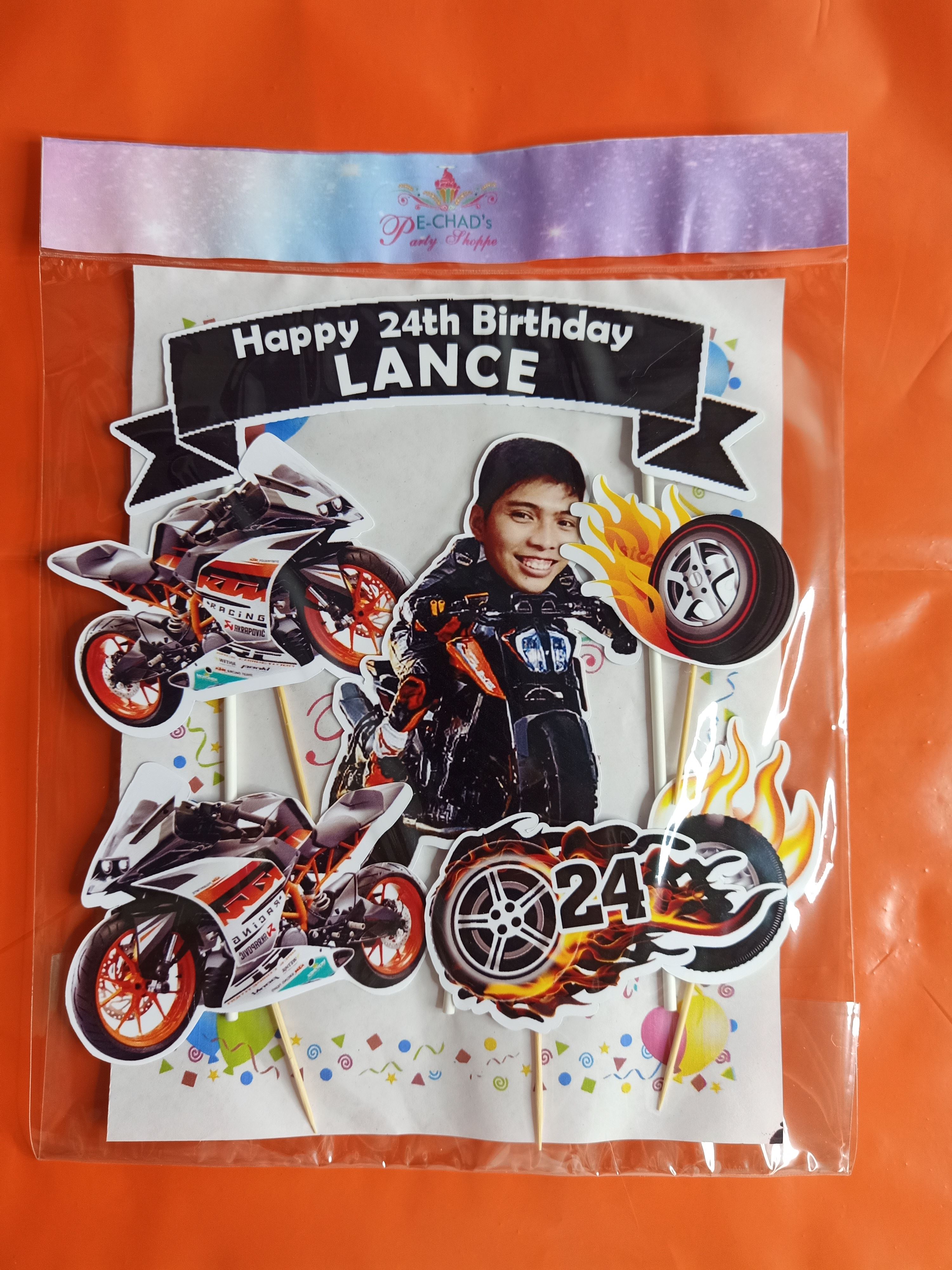 Motorcycle Theme Cake topper | Lazada PH