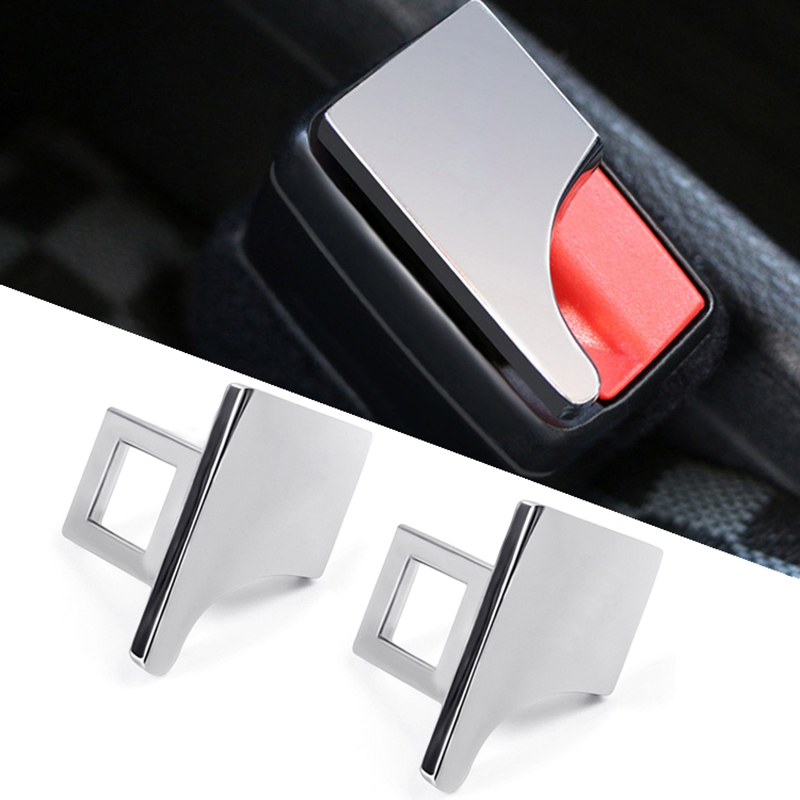 Hidden Car Safety Belt Buckle Clip Metal Insert Card Interior Seat ...