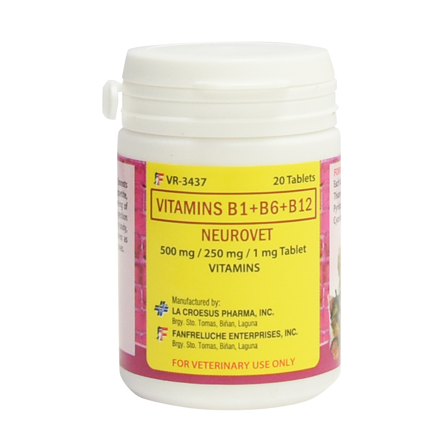Neurovet vitamin b1+b6+b12 | Lazada PH