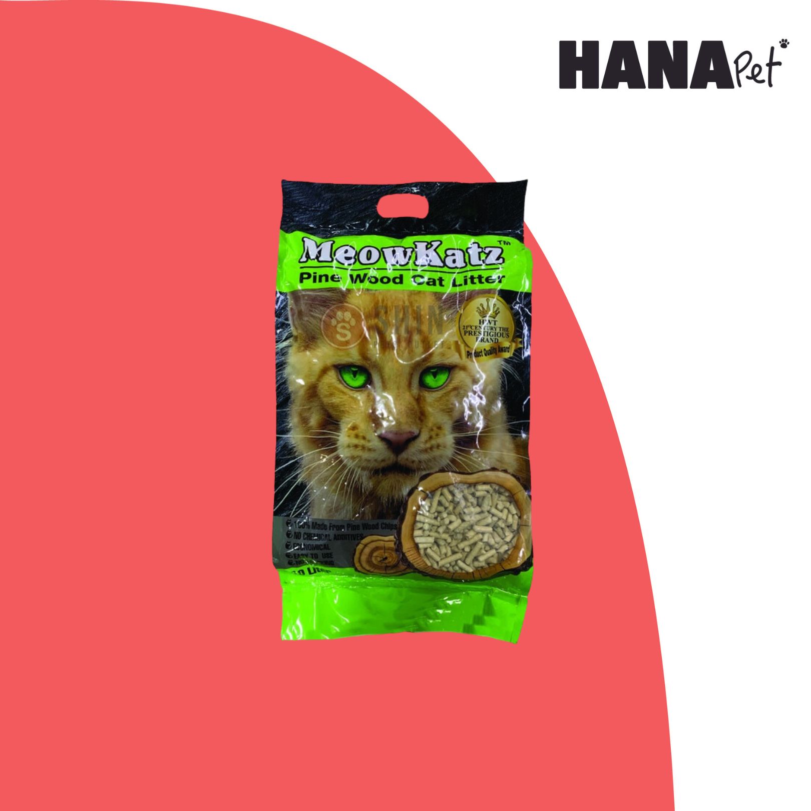 Meowkatz Pine Wood Cat Litter 10L / Meow katz | Lazada