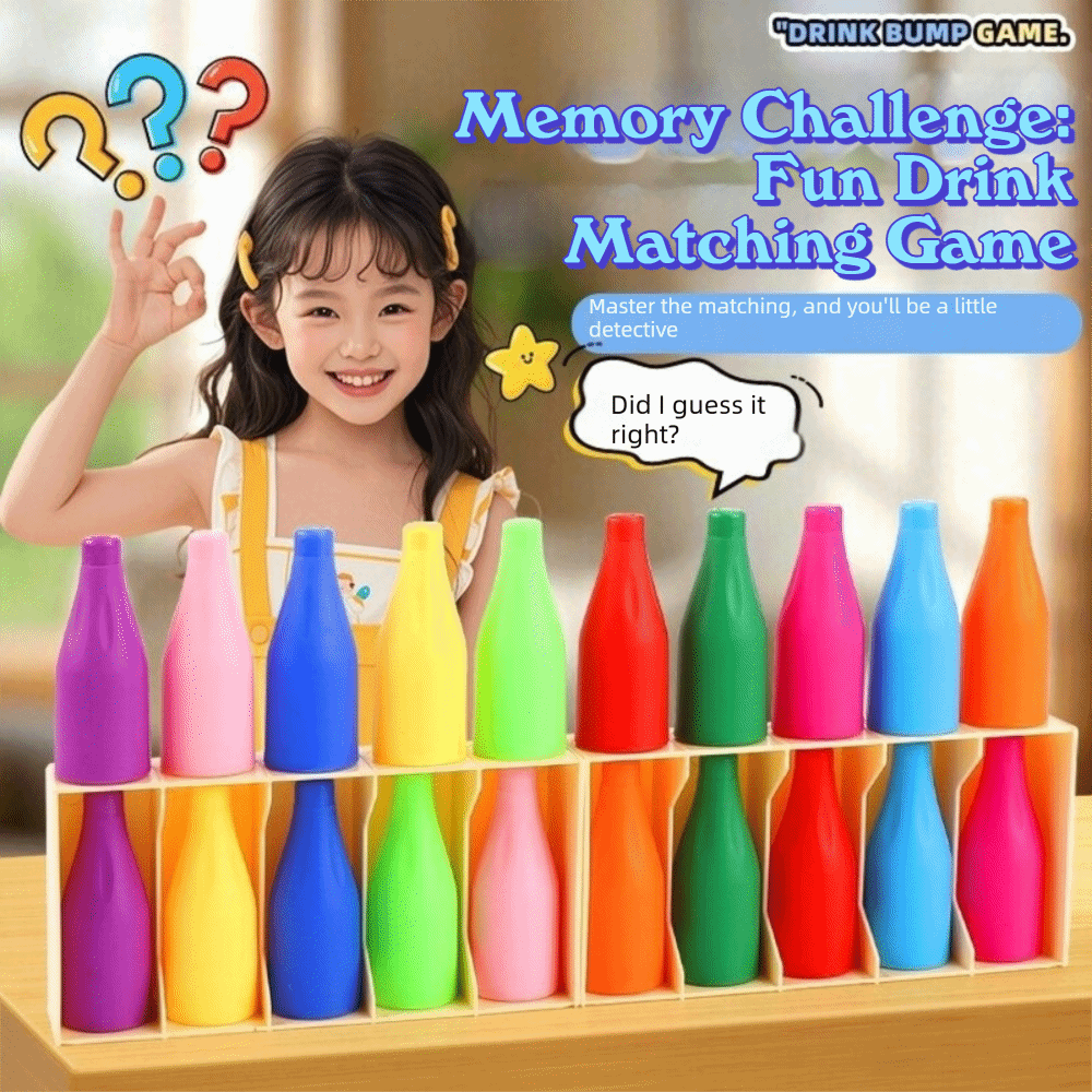 Funny Fun Beverages Color Match Game Educational Color Matching Memory ...