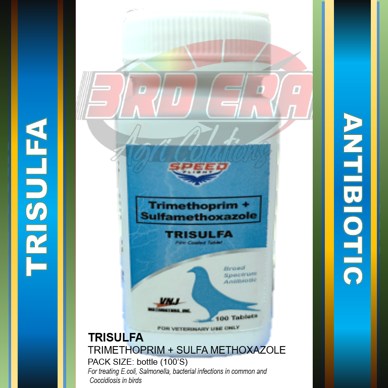 TRISULFA TABS TRIMETHOPRIM + SULFA METHOXAZOLE for RACING PIGEONS ...