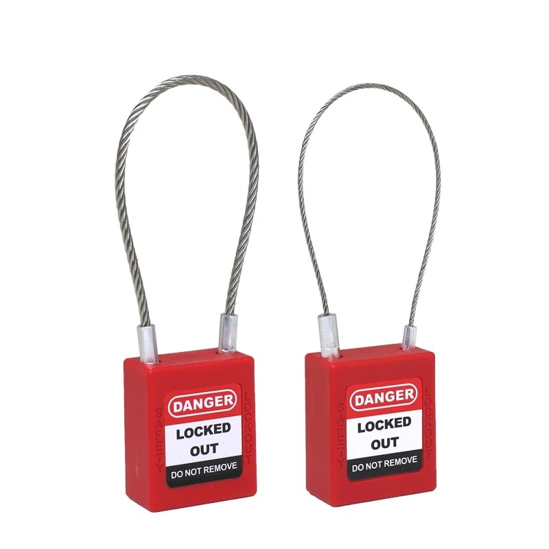 Engineering Steel Wire Safety Padlock Rope Long Beam Lockout Tag Out ...