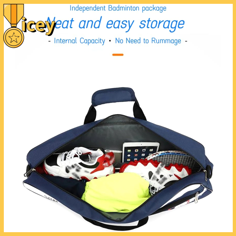 Badminton Racket Kit Bag With Adjustable Padded Shoulder Straps Tennis ...