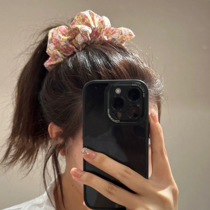 Sanrio Hair Ropes Cute Hello Kitty Large Intestine Hair Ring Girly ...
