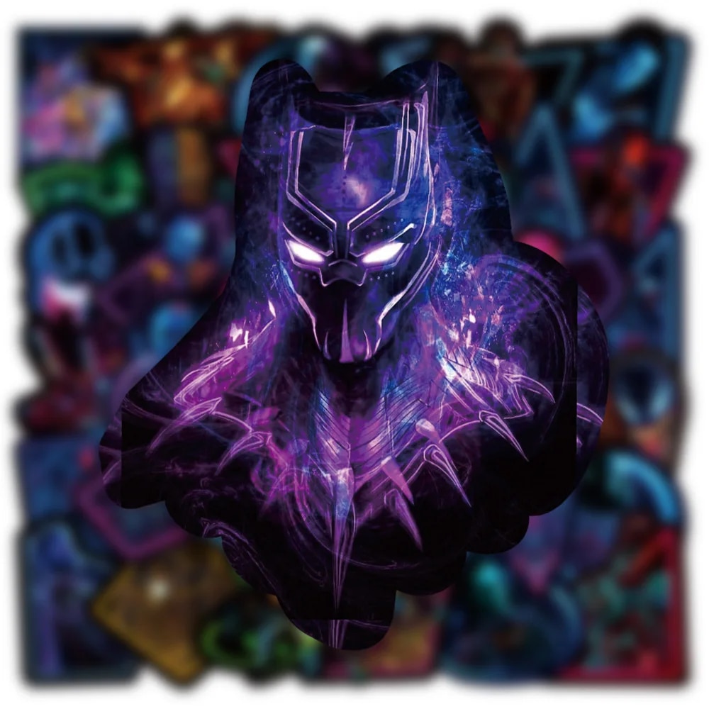 10/30/50/100PCS Disney Cartoon Neon The Avengers Spiderman Anime ...