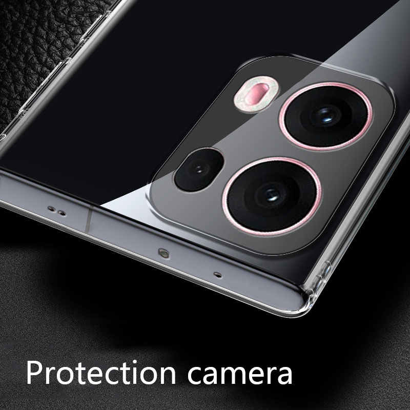 Biruiqu For OPPO Reno 13 Pro Back Cover Soft Casing Transparent TPU ...