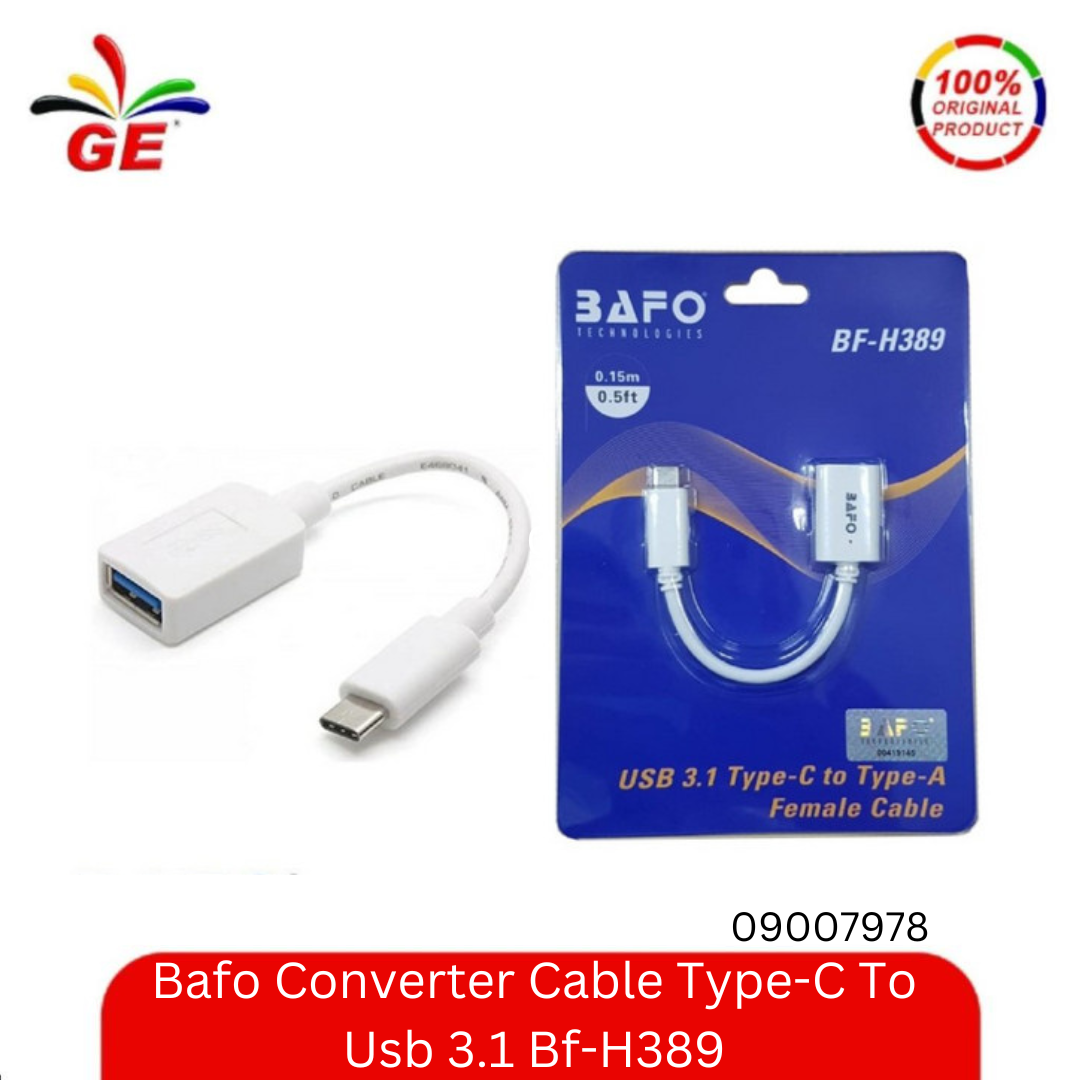 Bafo Converter Cable Type-C To Usb 3.1 Bf-H389 - 09007978 | Lazada ...