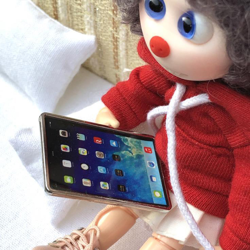 1:12 Dollhouse Miniature Tablet Mini Laptop Computer Model Doll House ...